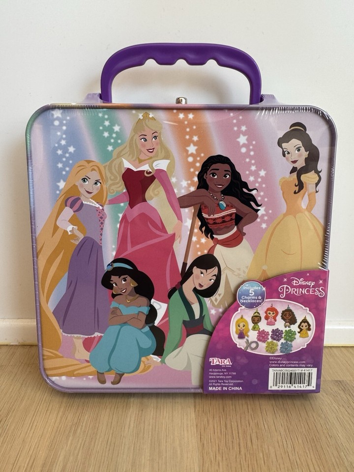 Brand New & Sealed Disney Princess Jewelry Activity Tin Necklaces ...