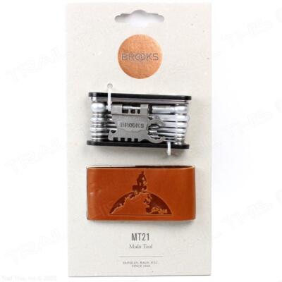 Brooks England MT21 Bicycle Multi Tool With Honey Brown Leather Sleeve ...