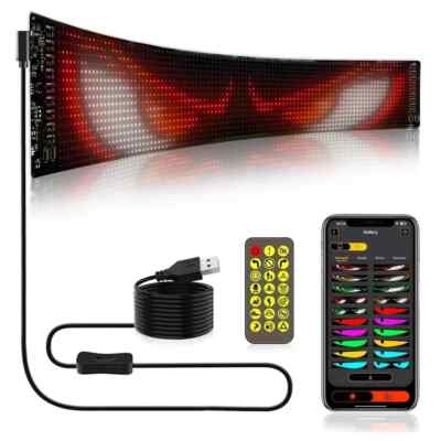 LED Matrix Pixel Panel Display Screen Flexible RGB Scrolling Text ...