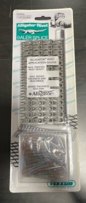 7" Belt Splice Kit Alligator Rivet Baler Fasteners 4 Lace Strips 2 Pins ...