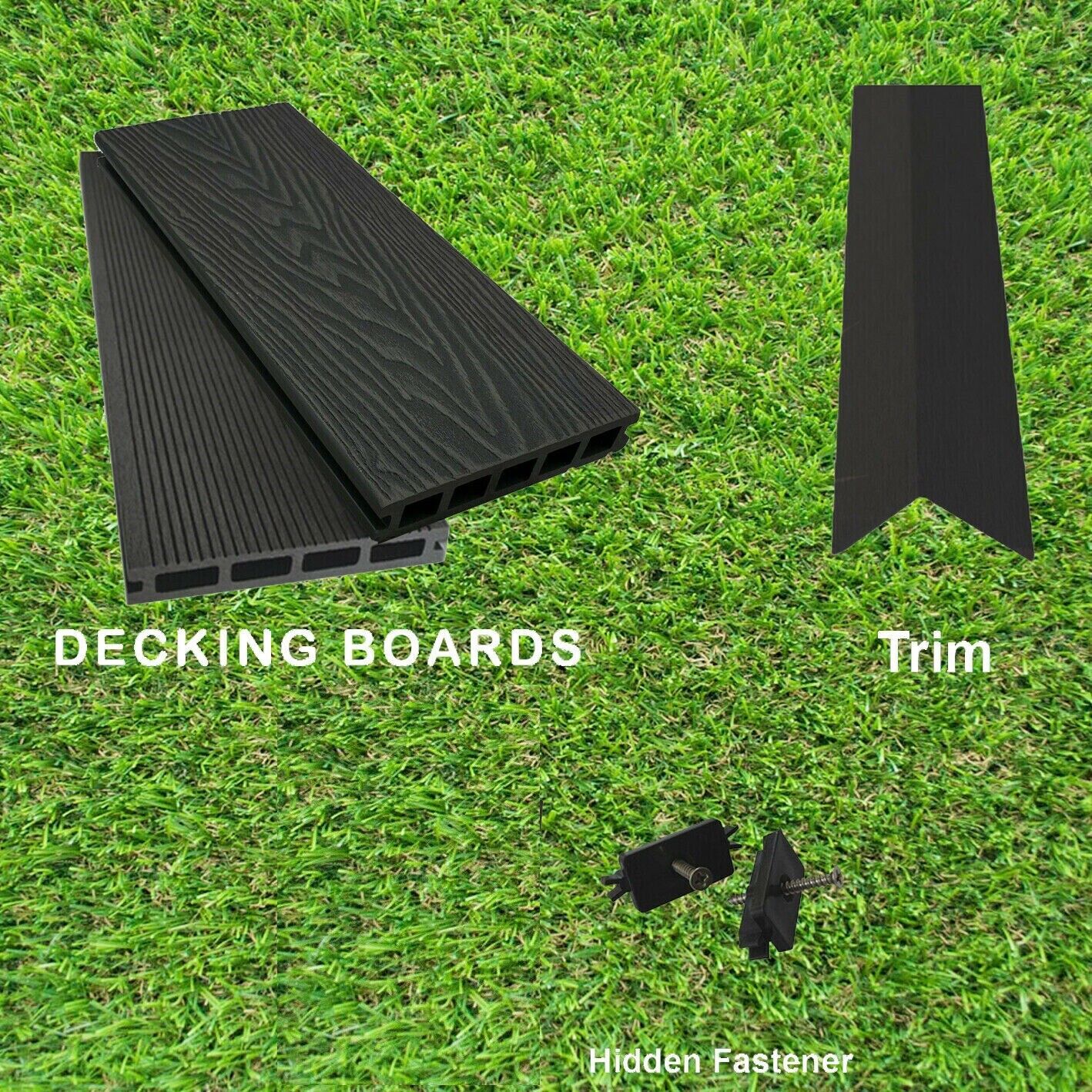Decking Board Composite Wpc Embossed Woodgrain Choose From Boards Trim ...