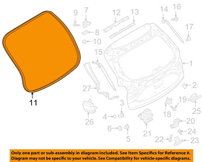 MAZDA OEM 17-18 CX-5 Lift Gate-Weatherstrip Seal KB7W62761 | eBay