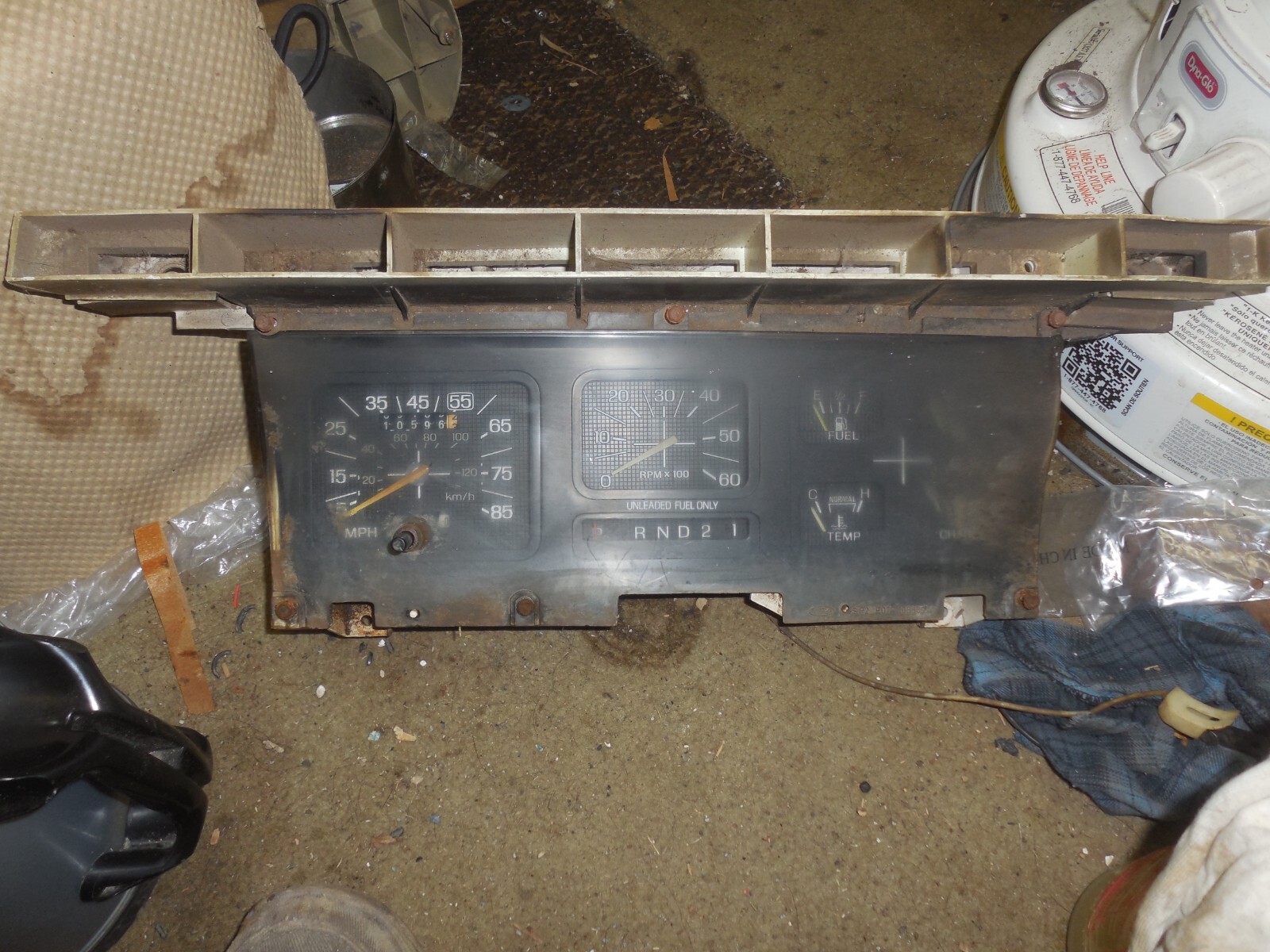 1982-1986 Ford F-150-350 Bronco Instrument Cluster Gauges Tachometer ...