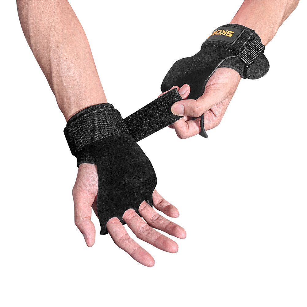 Gym Gloves Grips Weightlifting Workout Gloves Hand Palm Protector ...