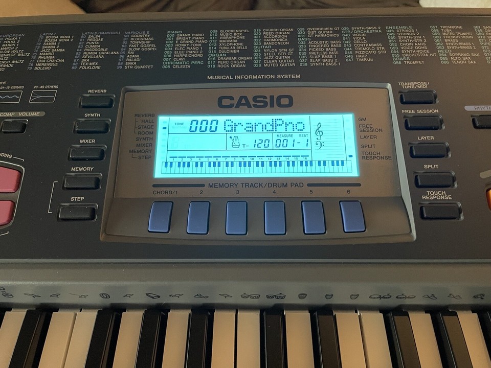 Casio 76 Key Electronic Keyboard (Model: WK-1200) | eBay