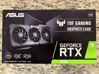 NEW/SEALED IN BOX ASUS GeForce RTX 3080 TUF GAMING OC 12GB GDDR6X ...