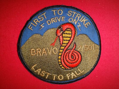 Vietnam Guerre Patch États-unis Bravo Troupe 2nd Bn 501st Infanterie ...