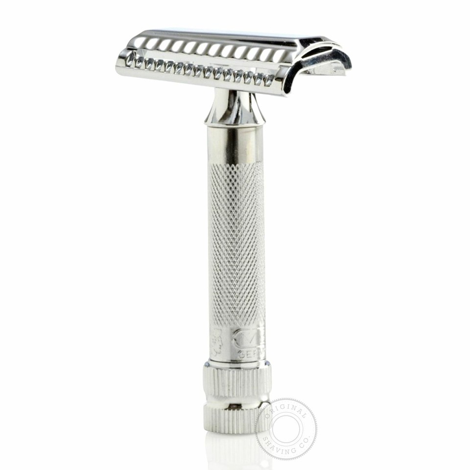 Merkur 37C Heavy Duty Classic Double Edge DE Slant Safety Razor - Short ...