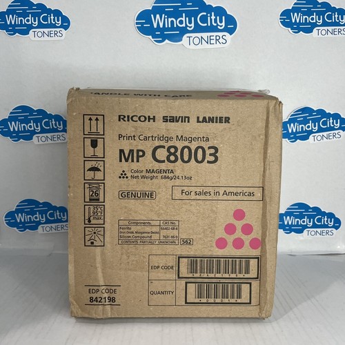 Ricoh MP C8003 Toner Cartridge 842198 Magenta 47,000 Page Genuine OEM ...