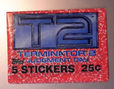 1991 Topps T2 Terminator 2 Judgment Day Stickers Cards - Factory Sealed ...