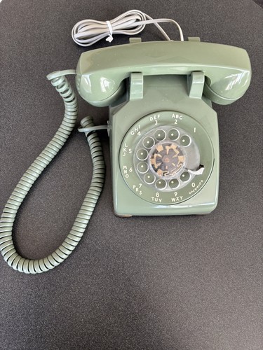 Vintage Western Electric CD500 Bell Systems Avocado Green Rotary Desk ...