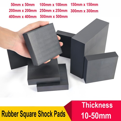 Square Anti Vibration Mat 50-500mm Non-slip Mats Rubber Shock Pads ...