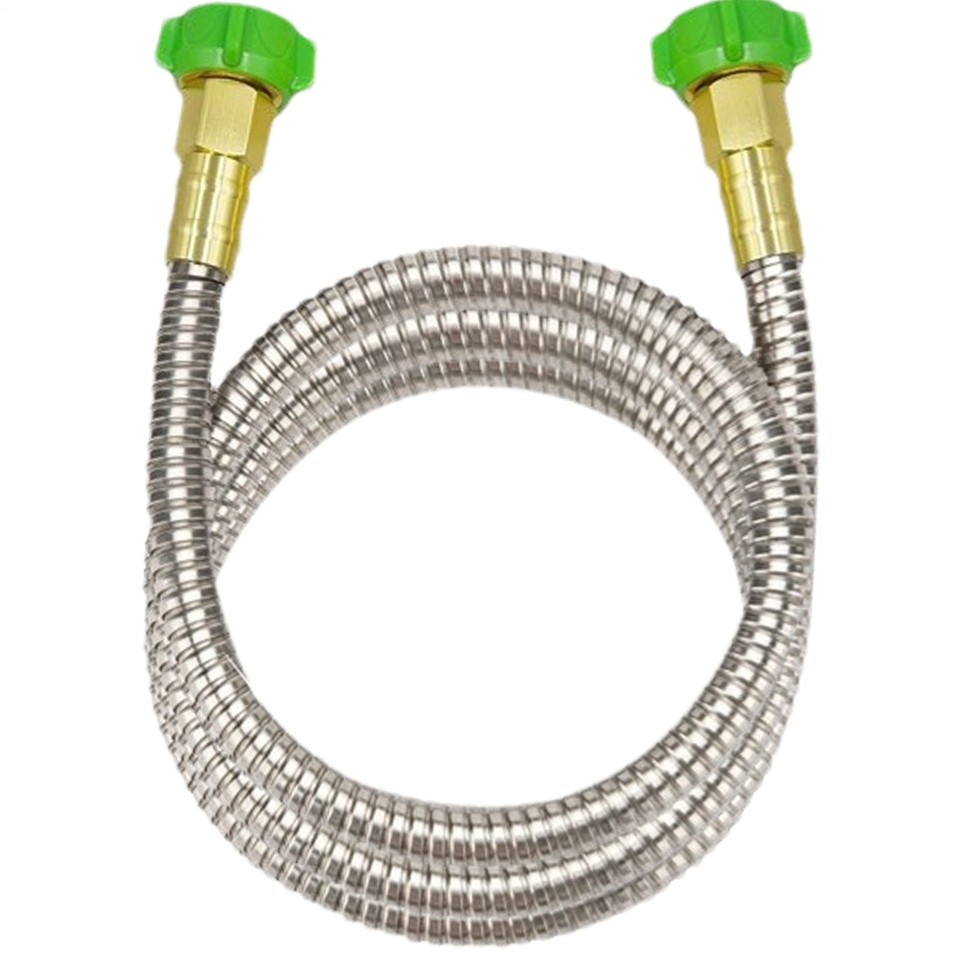 3/5/10FT Short Garden Hose Stainless Steel Leader Water Hose ...