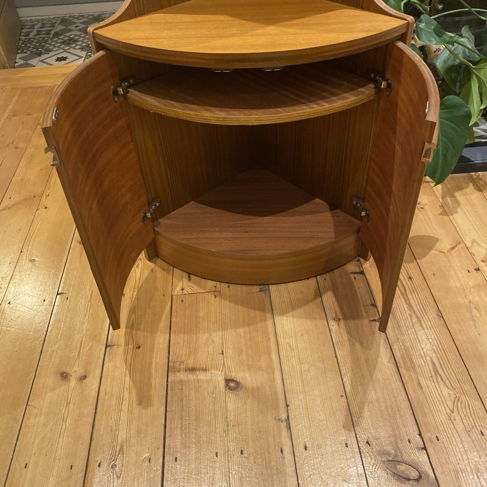 Vintage midcentury G Plan style Corner unit with Shelving bookcase ...
