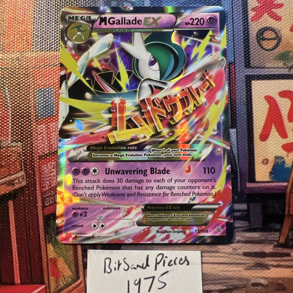Pokémon TCG M Gallade EX 35/108 Roaring Skies Ultra Rare Holo NM | eBay UK