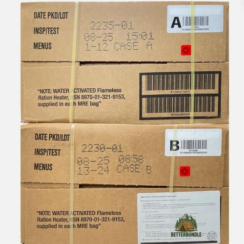 MRE U.S. Meals Ready to Eat (Variety Pack of 24) – (A an B Case) | eBay