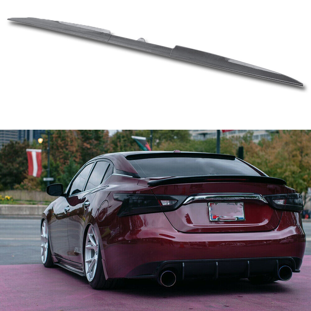 Carbon Fiber Style Car Rear Tail Wing Trunk Spoiler Lip For Nissan ...