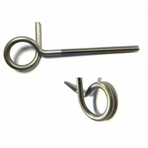 Pigtail Eyerod / Eyebolt / Anchor Bolt T304 (A2) Stainless Steel M6, M8 ...