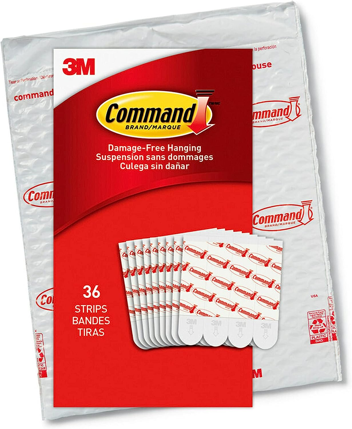 GP021-36NA Value Pack Refill Strips, Medium, White 1 strip holds up to ...