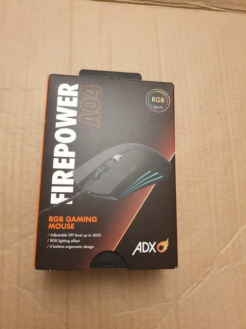 ADX Firepower A04 RGB Optical Gaming Mouse Black 4000dpi for sale ...