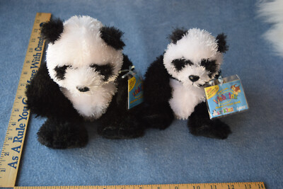 Webkinz & Lil' Kinz Panda Bears Tags SEALED CODE White Black HS111 ...