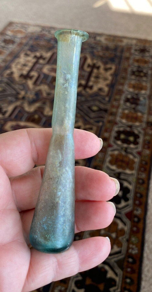Ancient Roman Glass Bottle /Vial/IN ORIGINAL CONDITION | eBay