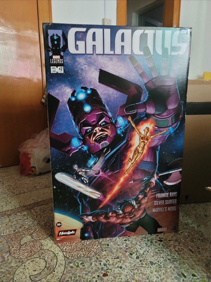 Hasbro HasLab Marvel Legends Galactus Figure Silver Surfer Nova Morg ...