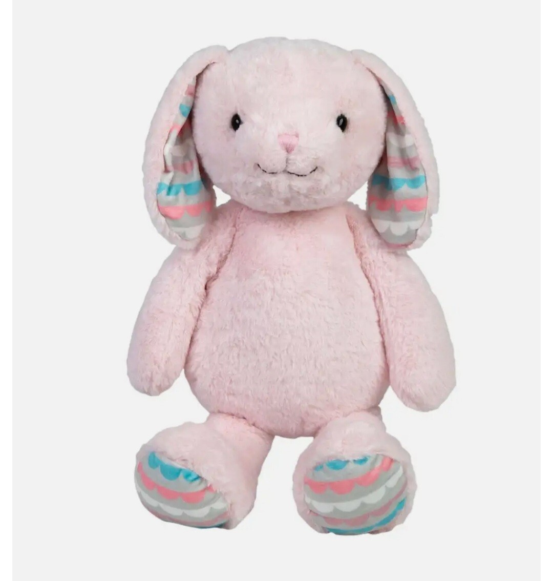 FAO SCHWARZ 20" Pink Plush Stuffed Bunny Rabbit Pinky LARGE Soft Rabbit ...