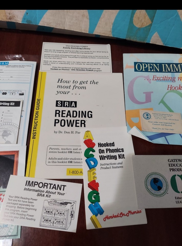 Rare Vintage 1990s Hooked on Phonics SRA Reading Power Classic Set ...