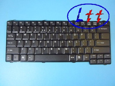 Keyboard UE Toshiba Satellite L10 L15 L25 L30 L35 Tecra L2 MP-03263U4 ...