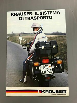 ORIGINAL KRAUSER LUGGAGE SYSTEM TOP CASE BROCHURE AD IN ITALIAN 8"x11 ...
