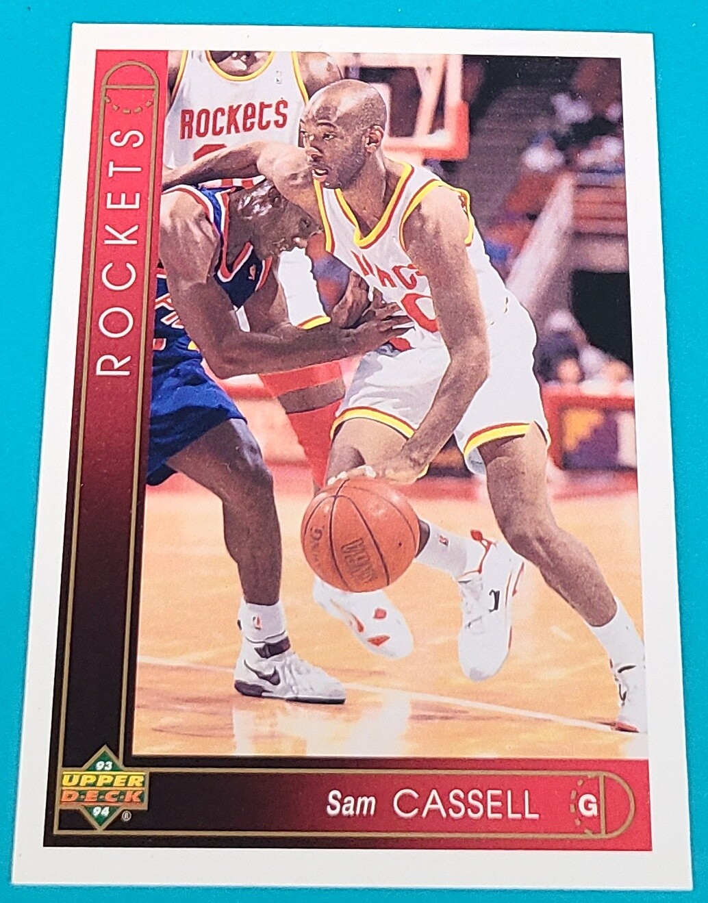 1993 Upper Deck RC #322 Sam Cassell Houston Rockets Basketball Card Z5 ...