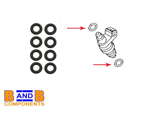 VW Fuel Injector Seals Golf Mk4 1.4 1.6 1.8t 035906149a X 8 C698 for ...