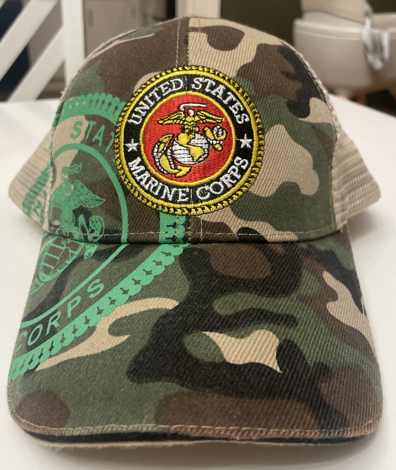 United States Marine Corp Camouflage Baseball Trucker Cap Hat Mesh ...
