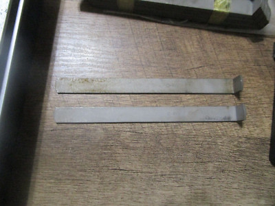 (2) New 7/16" Wide X .075 Thick Type D Keyway Broach Shims 6-1/4" Long ...