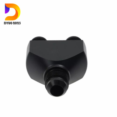 Y-Shaped Fork Joint Black - 6 AN to-6 AN X 2 Parallel Exit-6AN to Dual ...