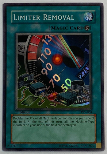 Yugioh - Limiter removal - Super Rare - Holo - PSV-064 - 1st Ed LP ...