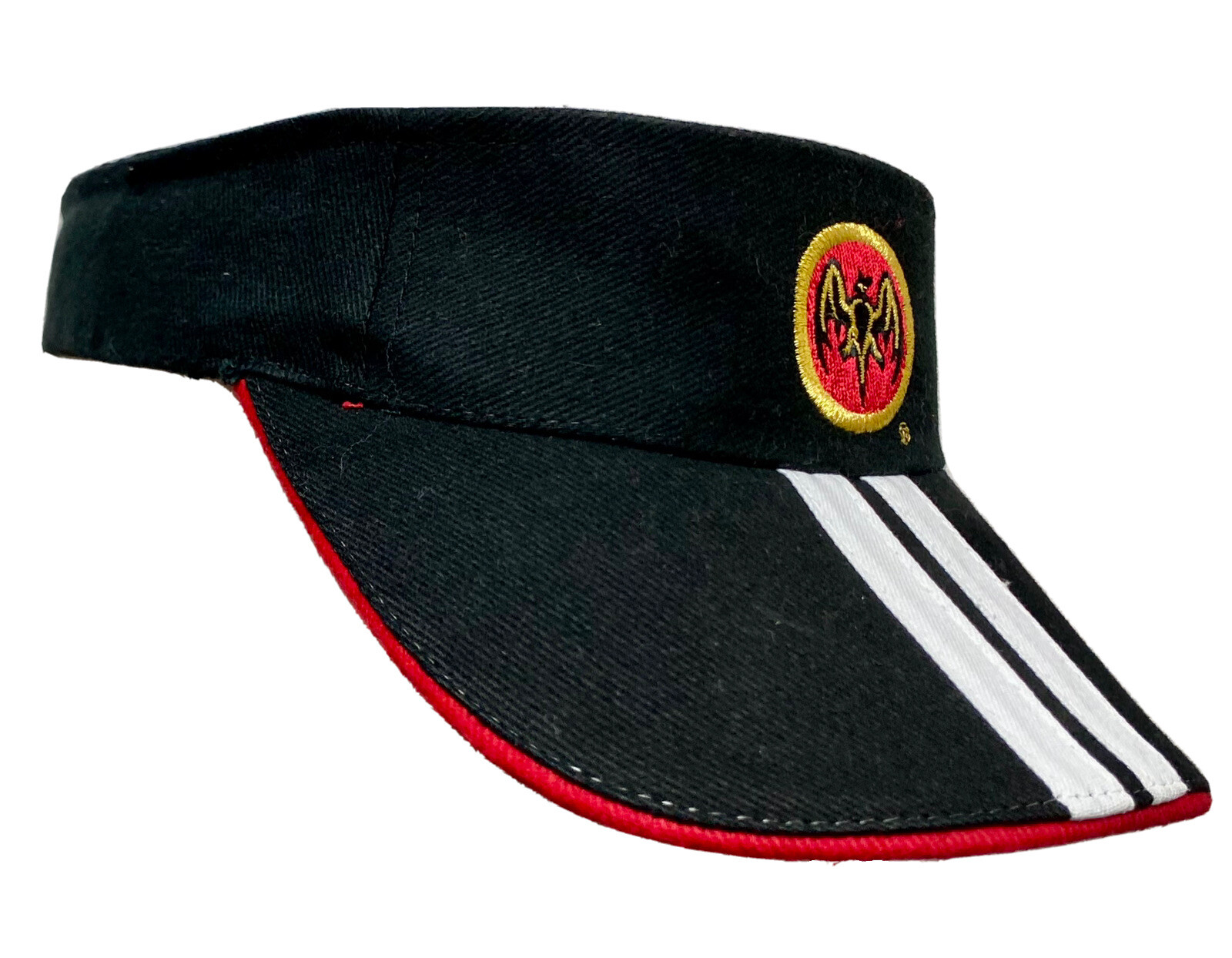 BACARDI PUERTO RICAN RUM SUN RARE ADJUSTABLE BLACK VISOR RARE HTF H10 ...