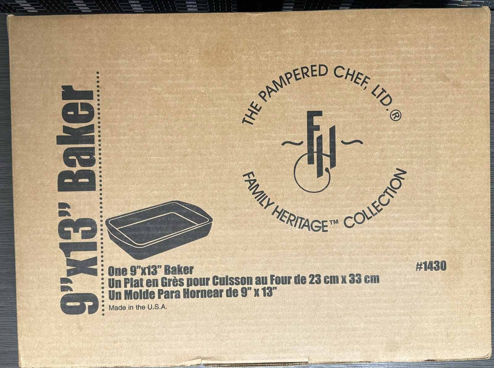 Pampered Chef 1430 Rectangular Baker Casserole Dish for sale online | eBay