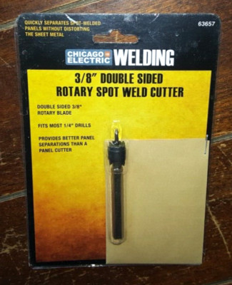 3/8" Double Sided Rotary Spot Weld Cutter: Fits Most 1/4" Drills - Item ...