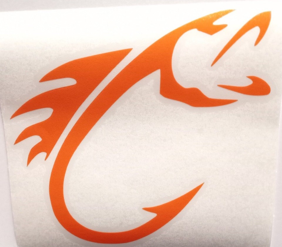 Fish Hook Vinyl Decal Car Truck Boat Laptop Fishing Sticker | eBay