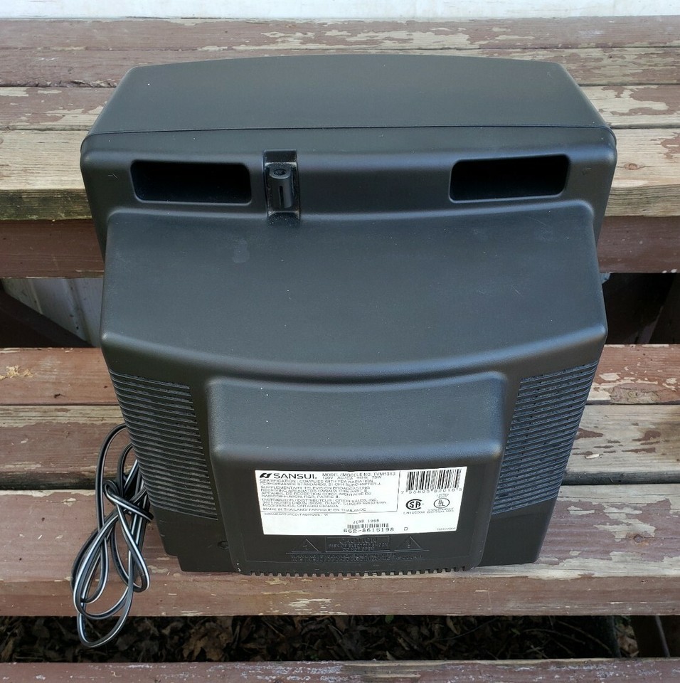 Sansui TVM1313 14" CRT TV Vintage Retro Gaming Television Vintage Video ...