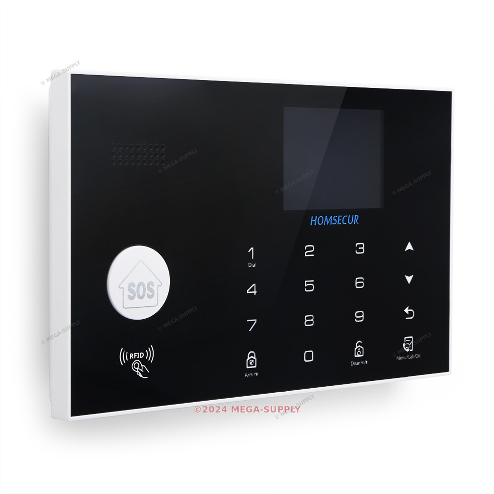 HOMSECUR Wireless 4G Home Security Alarm System+Wireless Solar Red ...