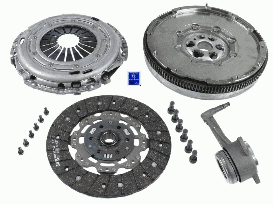 Dual Mass Flywheel DMF Kit with Clutch fits SKODA OCTAVIA Mk2 1.9D 04 ...