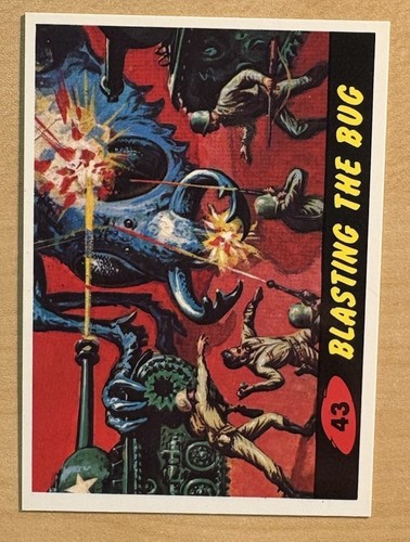 Mars Attacks 1994 Topps DELUXE Reissue Card #43, NM-MT, “Blasting The ...