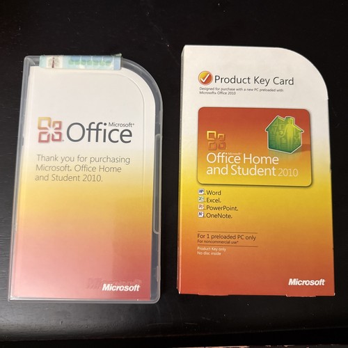 Genuine Microsoft Office Home and Student 2010 Product Key Card | eBay