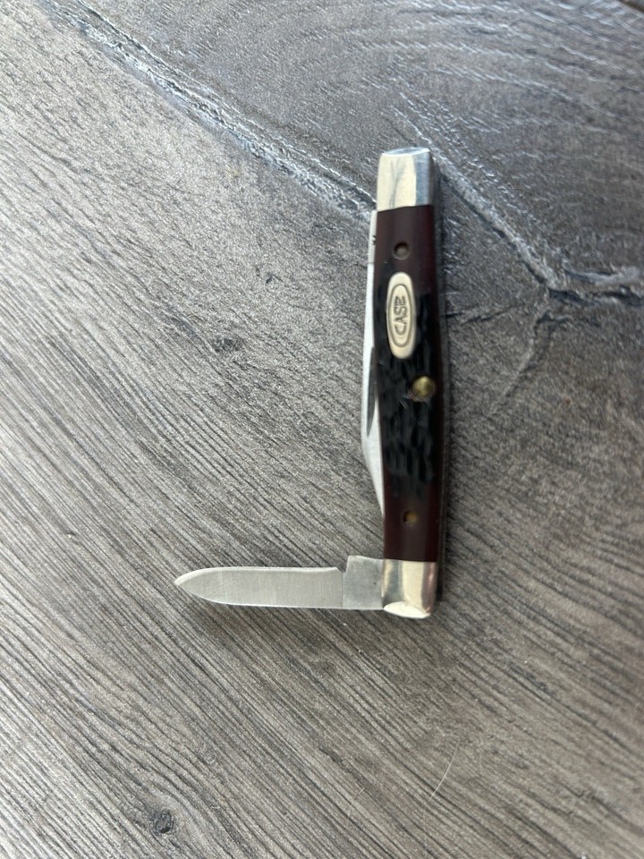 Vintage 1994 Case XX 6233 SS Pen Knife Brown Jigged Delrin | eBay