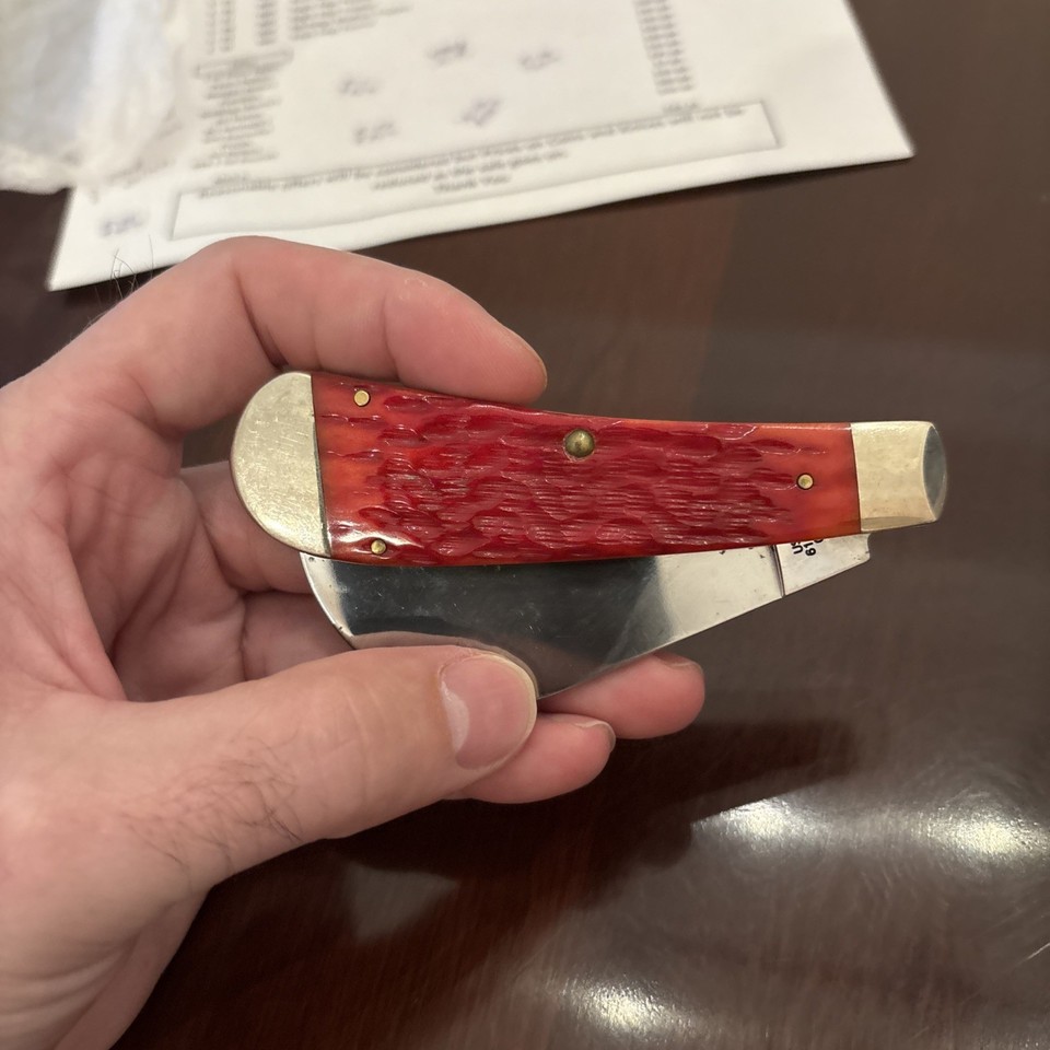 Case XX Dark Red Bone Hawkbill Pruner (61011 CV) Knife | eBay