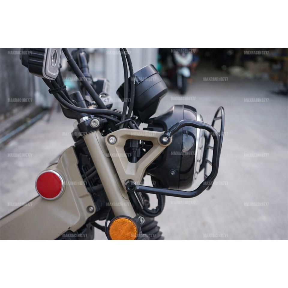 BLACK FRONT HEADLIGHT COVER GUARD FOR HONDA CT125 TRAIL 125 HUNTER CUB ...