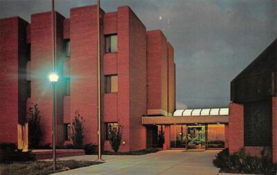 Hays, KS Kansas ST ANTHONY HOSPITAL Main Entrance~Night View CHROME ...